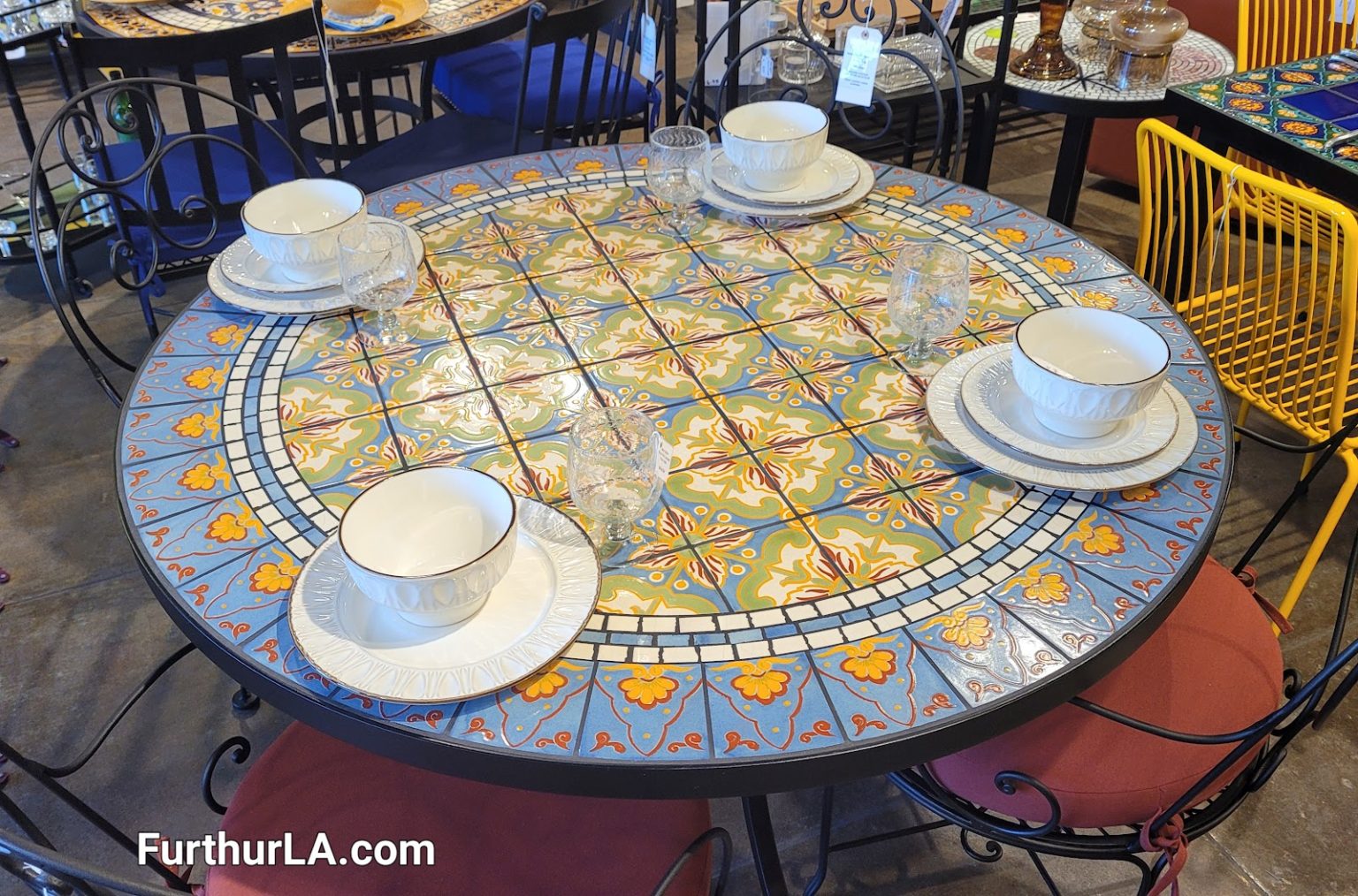 Large Mosaic and Talavera Tables - Page 2 of 3 - Furthur Furniture Los ...