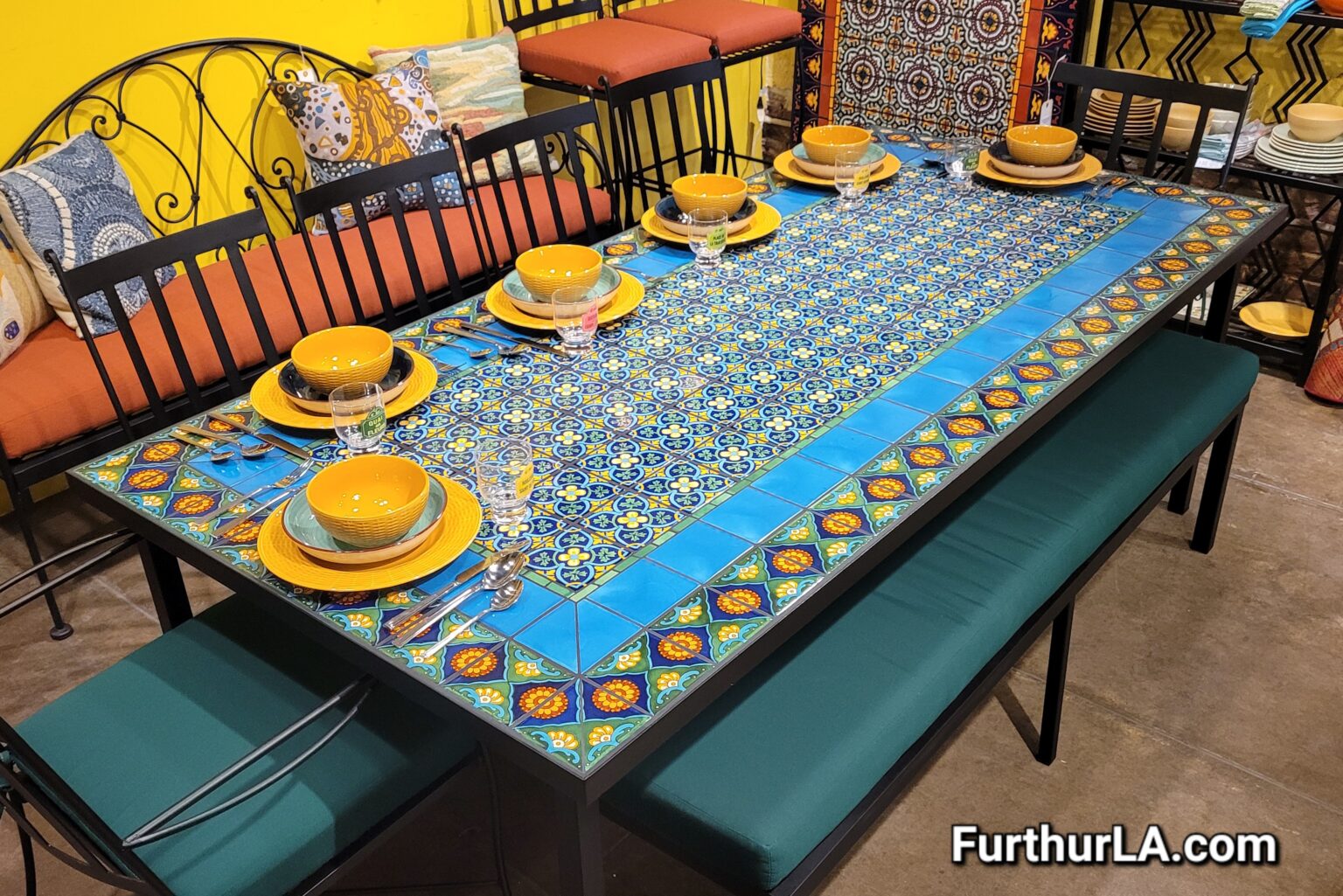 Large Mosaic and Talavera Tables - Page 2 of 3 - Furthur Furniture Los ...